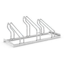 Bügelparker WSM, 1-seitig, für Reifen bis B 55 mm, B 1050 x T 538 x H 415 mm, Stahl feuerverzinkt, 3 Einstellplätze, zerlegt