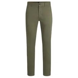 Chinohose BOSS ORANGE "Chino_slim" Gr. 36, Länge 34, grün (open green349) Herren Hosen mit Gesäßtaschen