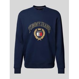 Tommy Jeans Regular Fit Sweatshirt mit Label-Stitching