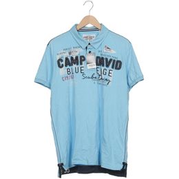 CAMP DAVID Herren Poloshirt, blau, Gr. 56