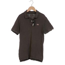 Napapijri Herren Poloshirt, grau, Gr. 46