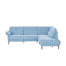 Wohnwert Ecksofa Maya ¦ blau ¦ Maße (cm): B: 268 H: 91 T: 221