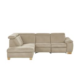 meinSofa Ecksofa Litos ¦ beige ¦ Maße (cm): B: 271 H: 85 T: 246