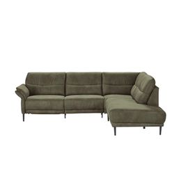 Wohnwert Ecksofa Maya ¦ grün ¦ Maße (cm): B: 268 H: 91 T: 221