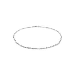 Kette ohne Anhänger Elli Premium "Choker Figarokette 925 Silber" Halsketten Gr. 40, ohne Stein, Silber 925 (Sterlingsilber), Länge: 40 cm, silberfarben (silber) Damen