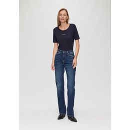 s.Oliver - Jeans Karolin / Regular Fit / Mid Rise / Straight Leg, Damen, blau, Größe 42/32