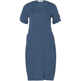 Kleid aus 100% Leinen Anna Aura blau