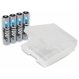 Ansmann NiMH-Micro-Akku 1100 mAh, 4 St&uuml;ck, mit Batterienbox
