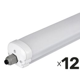 V-TAC LED-Feuchtraum-Wannenleuchte VT-1574-N, EEK: E, 48 W, 5760 lm, 6500 K, 1500 mm, 12 St&uuml;ck