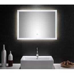 Posseik LED Spiegel 80x60 cm mit Touch Bedienung EEK: F