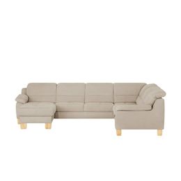 meinSofa Wohnlandschaft aus Mikrofaser Hanna ¦ braun ¦ Maße (cm): B: