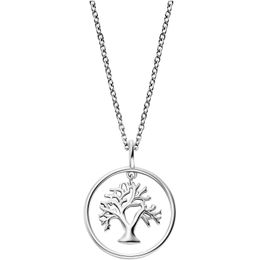 Kette mit Anhänger Engelsrufer "Lebensbaum, ERN-LILTREE" Halsketten Gr. Silber 925 (Sterlingsilber), Länge: 50 cm Breite: 1,33 mm, silberfarben Damen Made in Germany