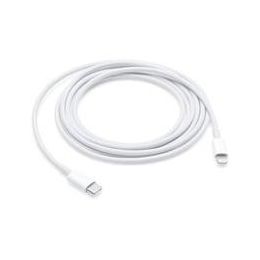 Apple USB Adapterkabel, USB-C Stecker > Lightning Stecker wei&szlig;, 2 Meter, PD, Laden mit bis zu 100 Watt