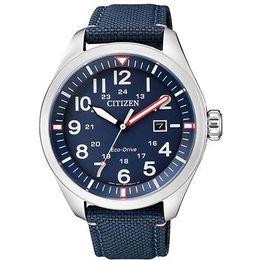 Solaruhr Citizen "AW5000-16L", blau, Armbanduhren, Herren, Armbanduhr, Herrenuhr, Datum