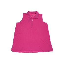 Ulla Popken Damen Poloshirt, pink, Gr. 50