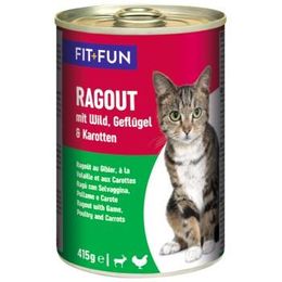 FIT+FUN Ragout Wild, Geflügel & Karotten 48x415 g