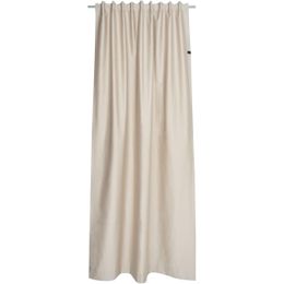 Schöner Wohnen Kollektion Vorhang SCHÖNER WOHNEN-KOLLEKTION "Soft" Gardinen Gr. 250cm, Multifunktionsband, 130cm, beige (sand) mit Lederapplikation