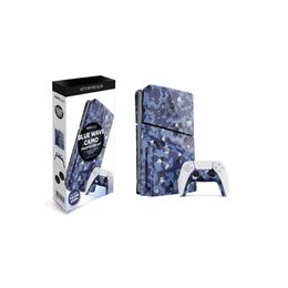 MAXX TECH Slim Faceplates + Controller Faceplates - Blue Wave Camo - Deckung - Sony PlayStation 5