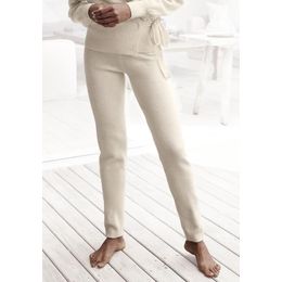 Lascana Strickhose beige Gr. 32/34 für Damen. Bequem