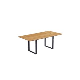 Home Deluxe Esstisch Eckig Ausziehbar AVENCIA inkl. U-Fu&szlig; - 160 x 100 cm - versch. Ausf&uuml;hrungen - Light Oak