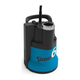 JUNG PUMPEN Simer 6S Schmutzwasserpumpe Tauchpumpe 230 V, mit integrierter Niveausteuerung OD6601G-06-S