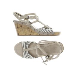 Esprit Damen Sandale, beige, Gr. 40