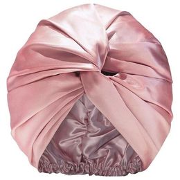 Slip Accessoires Hair Care Silk Hair Turban Pink