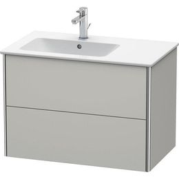 Duravit XSquare Waschtischunterbau wandhängend 81,0 x 47,8 cm, 2 Schubkästen, für Waschtisch ME by Starck 234583, Becken links