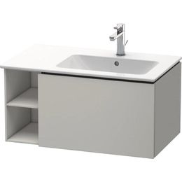 Duravit L-Cube Waschtischunterbau wandhängend 82,0 x 48,1 cm, 1 Auszug, Regalelement seitlich, für ME by Starck 234683 Becken rechts