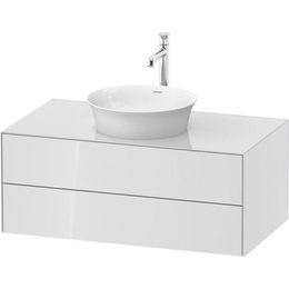 Duravit White Tulip, Waschtischunterbau wandhängend, Breite 1000 x Tiefe 550mm, mit 2 Schubkästen, mit Tip-on Technik, WT49860