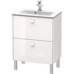 Duravit Brioso Waschtischunterbau stehend Compact 62,0 x 38,9 cm, 2 Auszüge, inkl. Siphonausschnitt und Schürze, für Waschtisch ME by Starck 234263