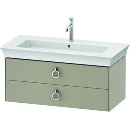 Duravit White Tulip, Waschtischunterbau wandhängend, Breite 984 x Tiefe 458mm, mit 2 Schubkästen, mit Griff, WT43520