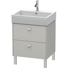 Duravit Brioso Waschtischunterbau stehend 58,4 x 45,9 cm, 2 Auszüge, inkl. Siphonausschnitt und Schürze, für Waschtisch Vero Air 235060