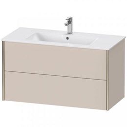 Duravit XViu 4127 Waschtischunterbau wandhängend, 2 Schubkästen, für Waschtisch ME by Starck 233610, 1010x480 mm