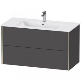 Duravit XViu 4127 Waschtischunterbau wandhängend, 2 Schubkästen, für Waschtisch ME by Starck 233610, 1010x480 mm