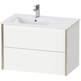 Duravit XViu 4158 Waschtischunterbau wandhängend, 2 Schubkästen, für Waschtisch Me by Starck 234583 Becken links, 810x480 mm