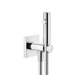 Gessi Rilievo, Hygiene-Shut-Off-Handbrause, 1/2-Wandanschlussbogen mit Halterung, nicht eigensicher, 59153