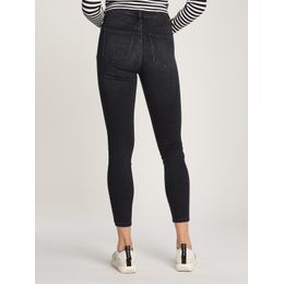 Skinny-fit-Jeans Calvin Klein Jeans "HIGH RISE SUPER SKINNY ANKLE" Gr. 28, N-Gr, schwarz (denim black) Damen Jeans im 5-Pocket-Style