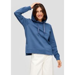 s.Oliver - Sweatshirt mit Kapuze im Relaxed Fit, Damen, blau, Größe 48