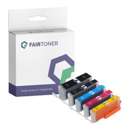 FairToner 5er Multipack Set Kompatibel f&uuml;r Canon Pixma IP 3600 (PGI-520 CLI-521) Druckerpatronen