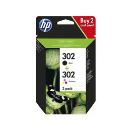 Original HP 302 (X4D37AE) Druckerpatrone Schwarz,Color (Cyan,Magenta,Gelb)