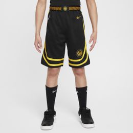 Golden State Warriors 2023/24 City Edition Nike Dri-FIT NBA Swingman Shorts für ältere Kinder - Schwarz