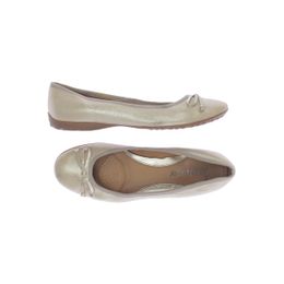 Clarks Damen Ballerinas, gold, Gr. 7.5