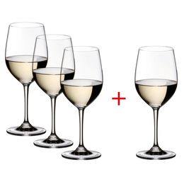 Riedel - Vinum Weingläser, Viognier / Chardonnay, transparent, 350 ml (3+1 gratis)