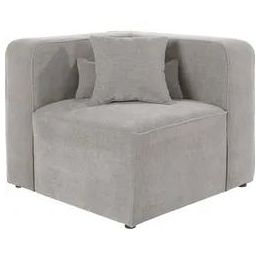 Sofa-Eckelement Andas "Sundstrup", grau (hellgrau), B:93cm H:76,5cm T:93cm, 100% Polyester, Polsterelemente, Modulserie, individuelle Zusammenstellung