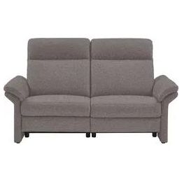 2,5-Sitzer Places of Style "Senise, Breite 186 cm, Armteilverstellung, Federkern" Sofas Gr. B/H/T: 186cm x 109cm x 96cm, Flachgewebe, ohne Relaxfunktion, grau (fango) wahlweise auch mit Relaxfunktion auf beiden Seiten