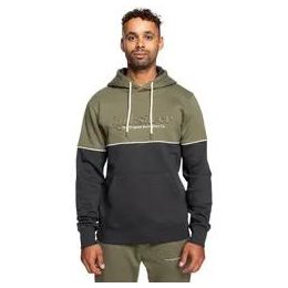 Kapuzensweatshirt Quiksilver "SUNCHISER", Herren, Gr. S, grün (four leaf cl), Obermaterial: 80% Baumwolle, 20% Polyester, sportlich, Sweatshirts