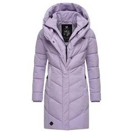 Steppmantel Ragwear "Natalka" Gr. M (38), lila (lavender) Damen Mäntel stylischer, gesteppter Winterparka mit gefütterter Kapuze