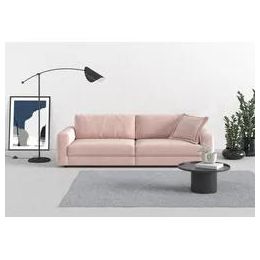 Big-Sofa Trendmanufaktur "Bourbon, Designsofa" Sofas Gr. B/H/T: 264cm x 84cm x 111cm, Struktur fein, lila (flieder) mit extra hohem Sitzkomfort, in trendigem Cord Bezug erhältlich