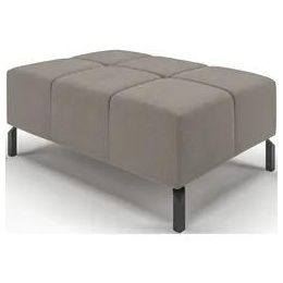 Hockerbank Inosign "Ancona New" Hocker Gr. B/H/T: 107cm x 43cm x 71cm, Easy care, grau (taupe) passend zum Ecksofa, auch in Easy care-Bezug + Cord